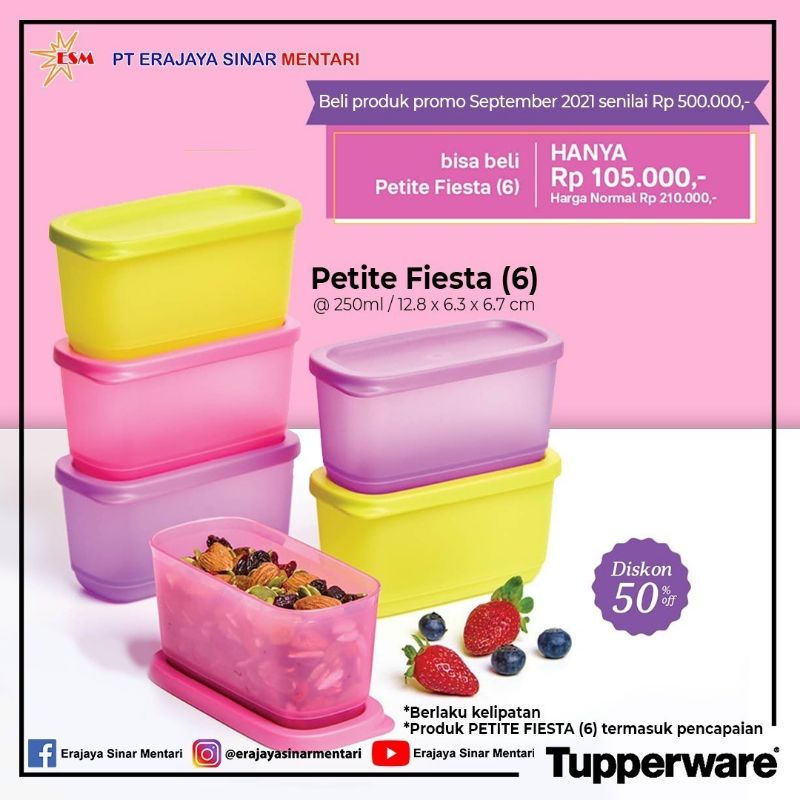 Jual PETITE FIESTA TUPPERWARE | Shopee Indonesia
