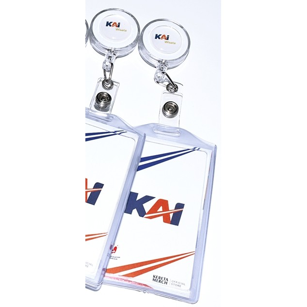 Jual KERETA API INDONESIA ID CARD HOLDER YOYO TRANSPARAN NAME TAG ...