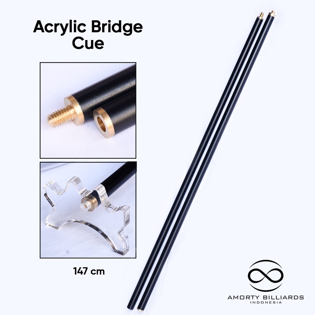 Jual Acrylic Bridge Cue Aluminium ( Cue + Bridge Head ) | Shopee Indonesia