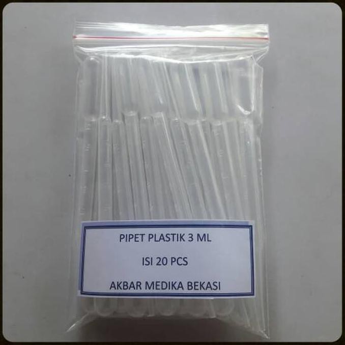 Jual Pipet Plastik 3ml Pipet Drop ( Isi 20 Pcs ) | Shopee Indonesia