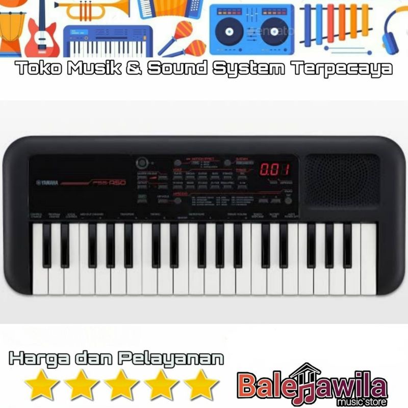 Jual Keyboard Portable Keyboard Mini Yamaha Pss A50 37 Key Original | Shopee Indonesia