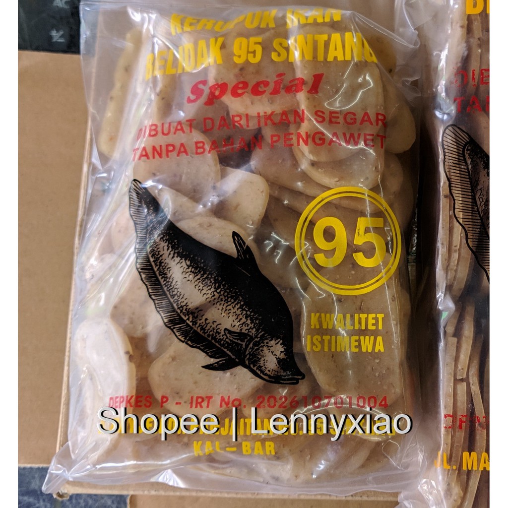 Jual Kerupuk Ikan Belidak Belida 95 Acak Keping Stick Sahang Lada ...