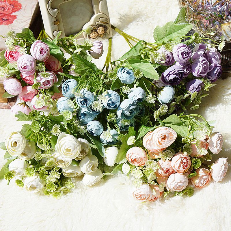 Jual Bunga Artificial Dekorasi Hias Plastik Daun Dekor Hiasan Palsu FWR ...