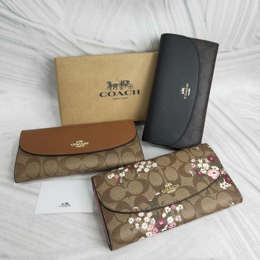 Jual COACH SLIM ENVELOPE LONG WALLET - ORIGINAL | Shopee Indonesia