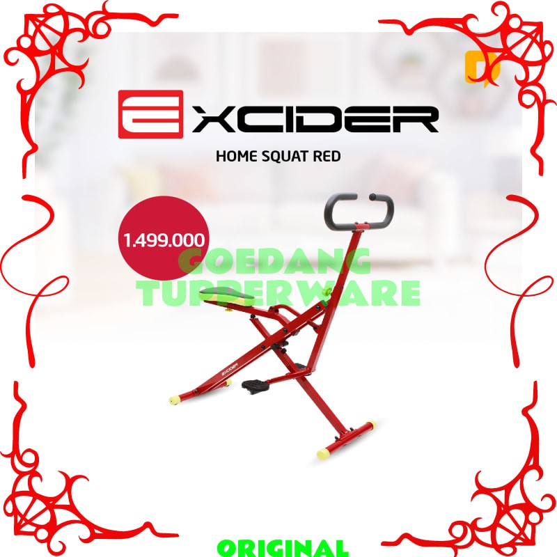 Jual Alat Fitnes Olahraga Cardio Aerobic Excider Home Squat Red - Body ...