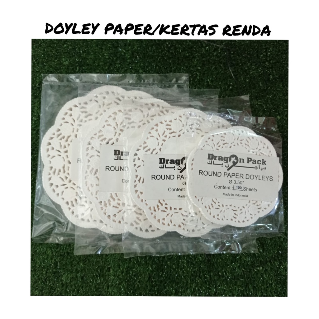 Jual [HALAL] Doyley Paper putih (Kertas Renda) 6 Ukuran Motif Rose ...