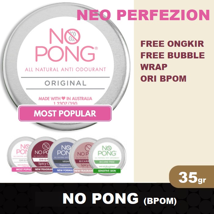 Jual NO PONG Deodorant Natural Alami Original Deodoran | Shopee Indonesia