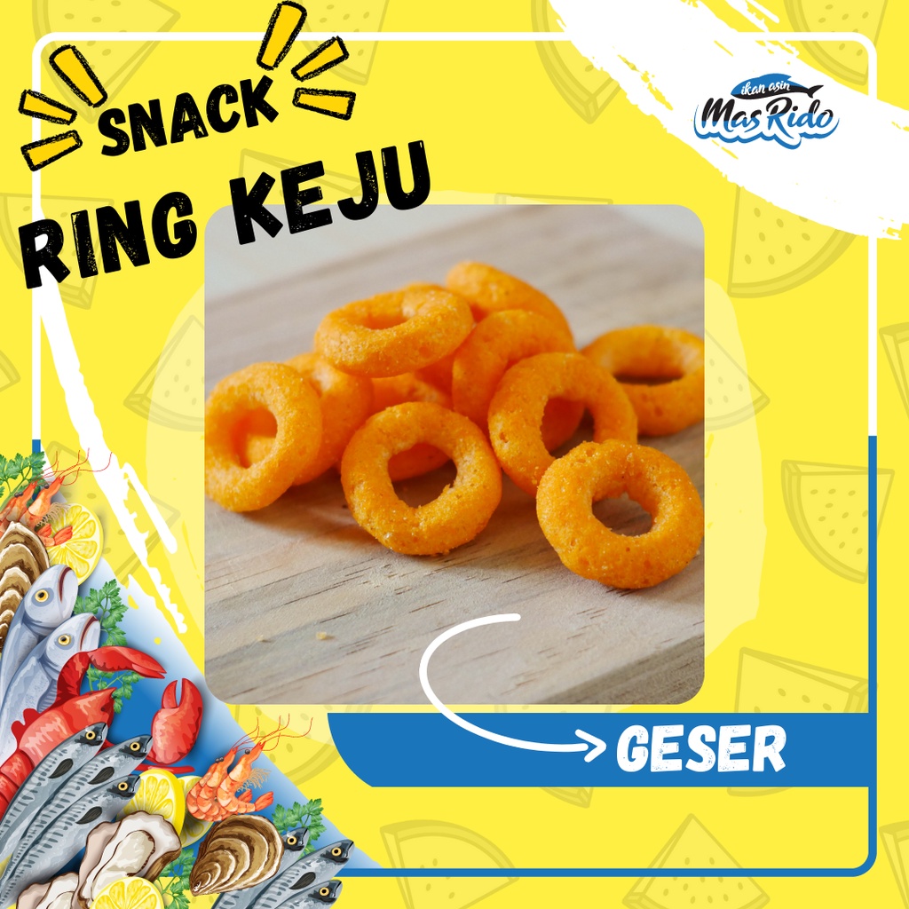 Jual Snack Ring Keju Gurih Renyah Keju Cemilan Chiki Keju 250 gram ...