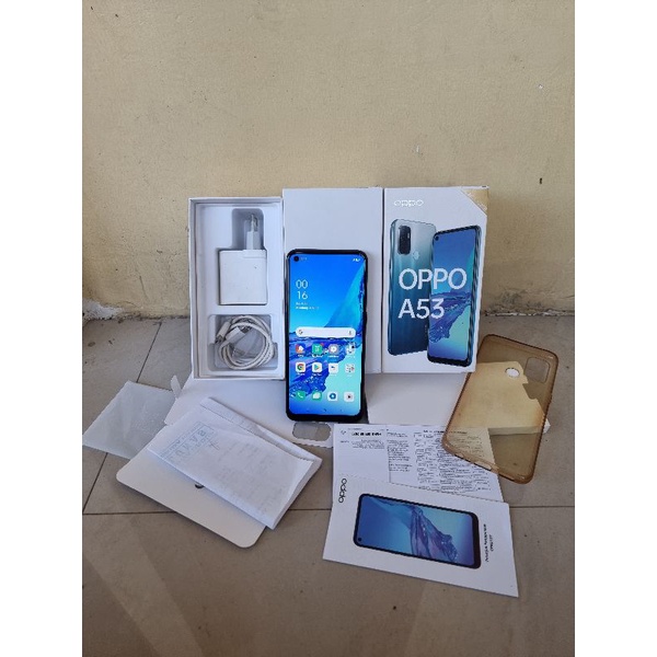 Jual oppo a53 4/128 second fullset | Shopee Indonesia