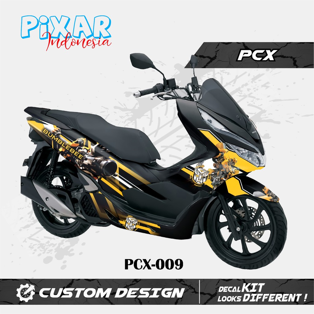 Jual STICKER DECAL MOTOR HONDA PCX BUMBLE BEE FULL BODY PREMIUM QUALITY ...