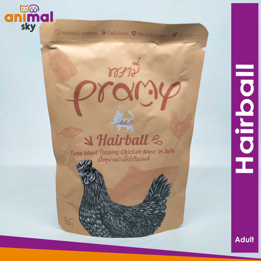 Jual Makanan Kucing Pramy Tuna Chicken Jelly / Pramy Pouch Adult 70gr ...