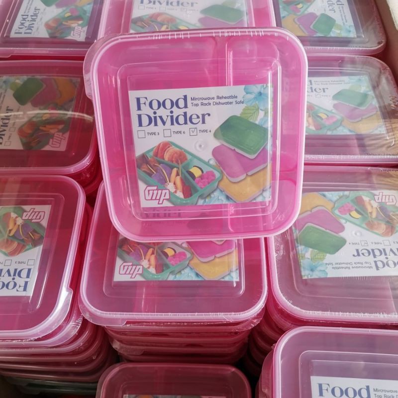 Jual Tepak Makan/Lunch Box/Tempat Makan/Sekat 3 dan 4 | Shopee Indonesia