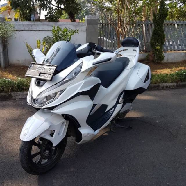 Jual MODIFIKASI PCX NEW GOLDWING + COVER STANG (PUTIH) | Shopee Indonesia