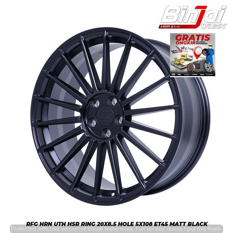 Jual Velg HSR Wheel Original Forged R20 - Pelek RFG HRN UTH Ring 20 ...