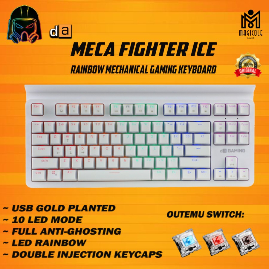 Jual Digital Alliance GAMING KEYBOARD MECA FIGHTER ICE TKL | Shopee ...