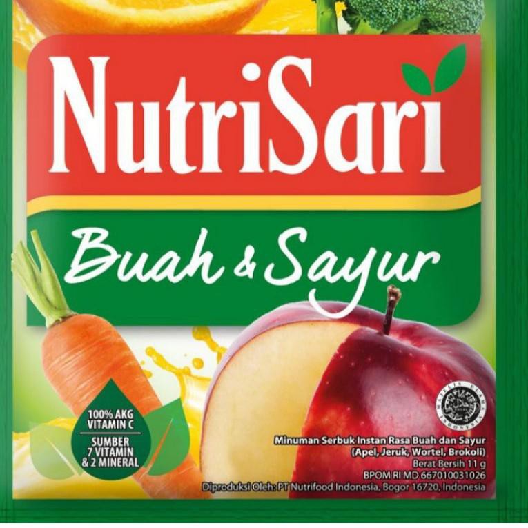 Jual [READY STOCK] Nutrisari Rasa Buah dan Sayur 1 Renceng Isi 10 ...