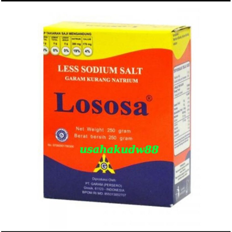 Jual GARAM LOSOSA 250 gr / RENDAH NATRIUM UTK HIPERTENSI | Shopee Indonesia