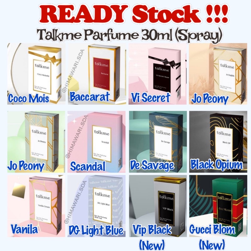 Jual [SUB OWNER] TALKME Parfum 30Ml (Spray) Talkme Parfume Tahan lebih ...