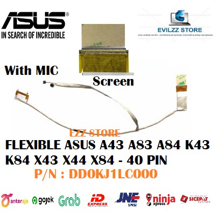 Jual CABLE KABEL FLEXIBLE ASUS A44H K43 X43 X43S X44 X44H X44C X44HY X44HR X44LY X84 K84 K84L ...
