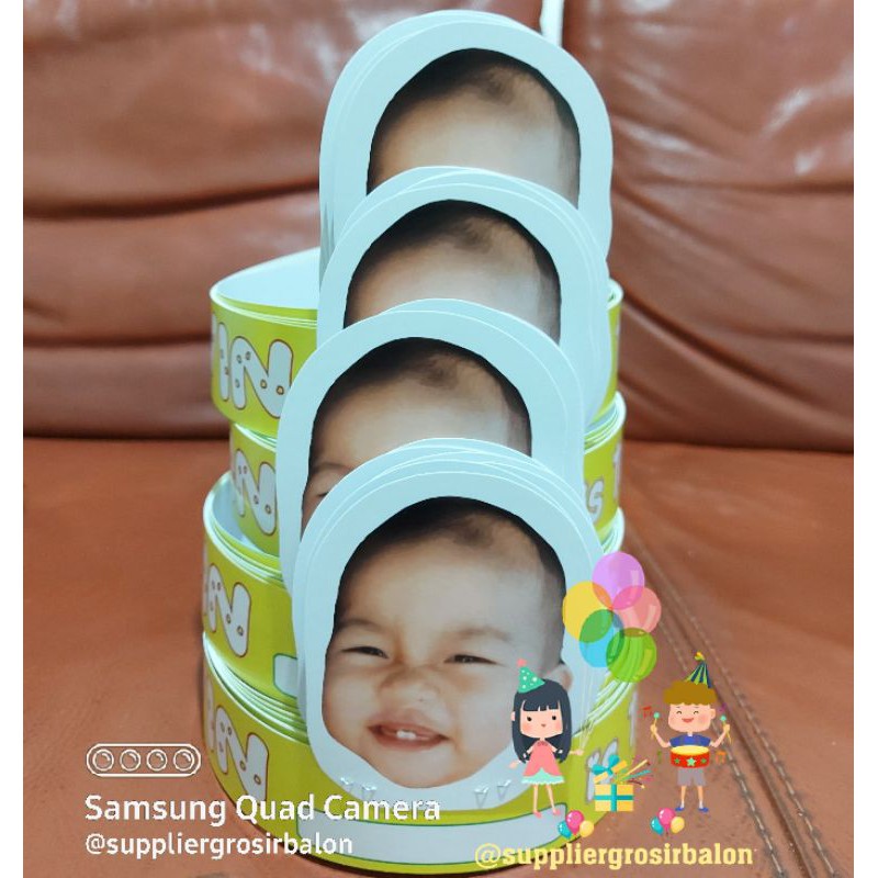 Jual Topi ulang tahun custom dengan foto anak dan dewasa, tema lain ...