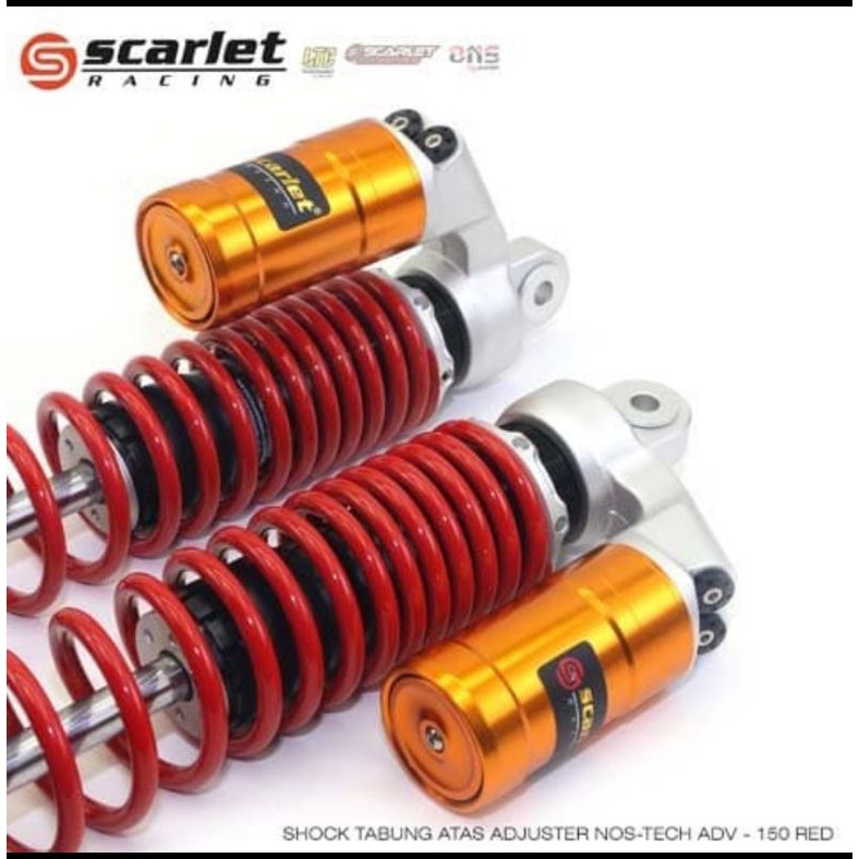 Jual shock tabung atas NOS tech honda ADV 150 scarlet racing | Shopee ...