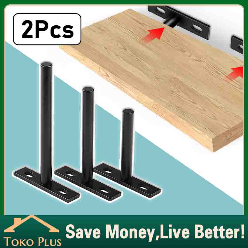 Jual 2Pcs Bracket Ambalan Melayang Besi ( Free Fischer + sekrup)Bracket ...