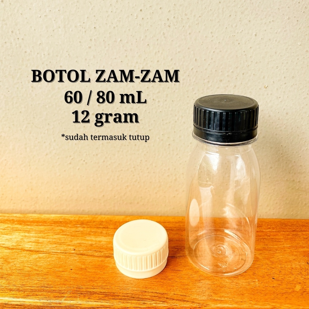 Jual Botol Zamzam 60 / 80 mL Tutup Tinggi LN | PROMO PAKET PACKING AMAN ...
