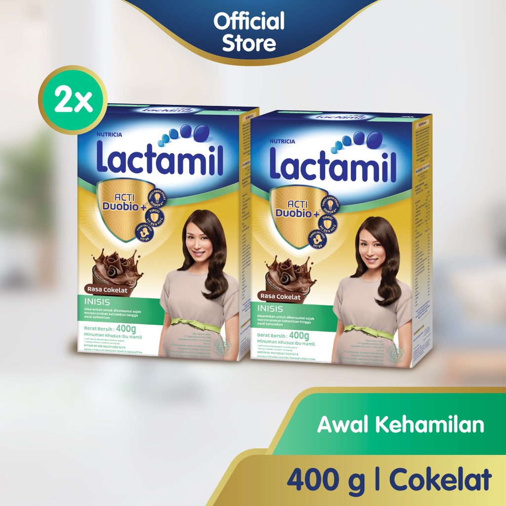 Jual Lactamil Inisis Coklat Minuman Khusus Ibu Hamil 400 gr x 2 | Shopee Indonesia