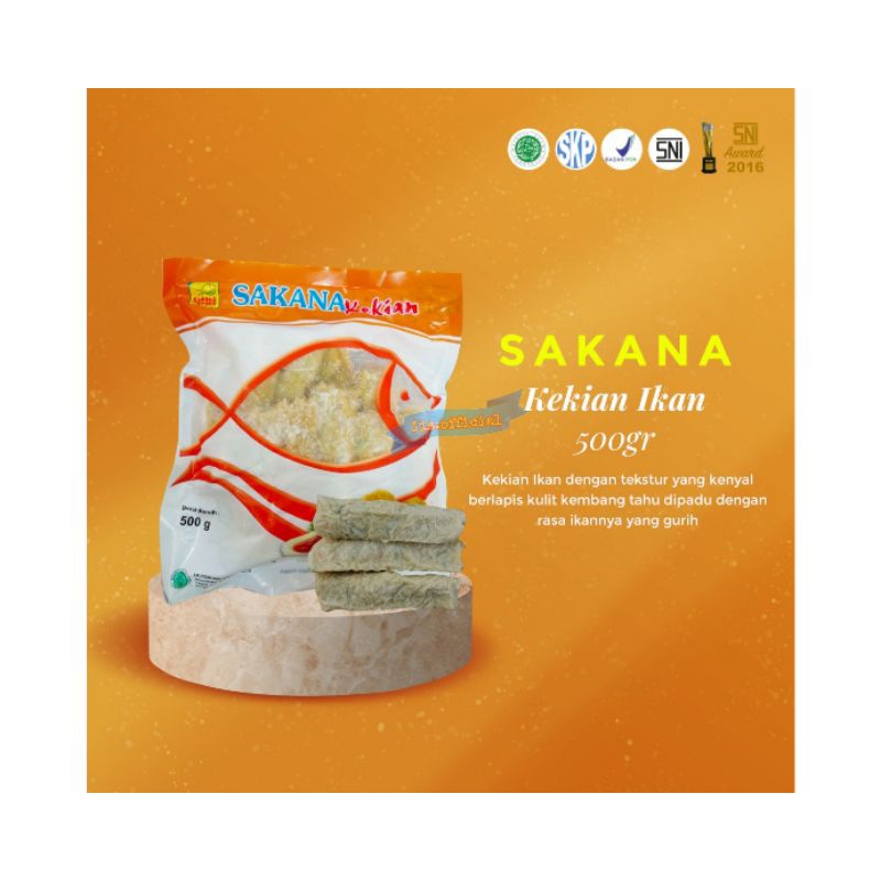 Jual KEKIAN IKAN SAKANA / CEMILAN IKAN / LAUK PAUK / FROZEN FOOD ...