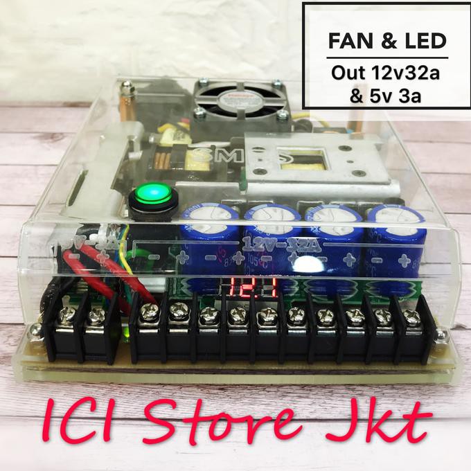 Jual T4674Te5-Sale--A Power Suplai Switching 32A With Led & Fan Untuk Radio Rig Dan Cctv ...