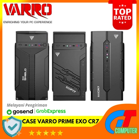 Jual CASING VARRO PRIME M-ATX EXO CR7 INCLUDE PSU 380 WATT | Shopee ...