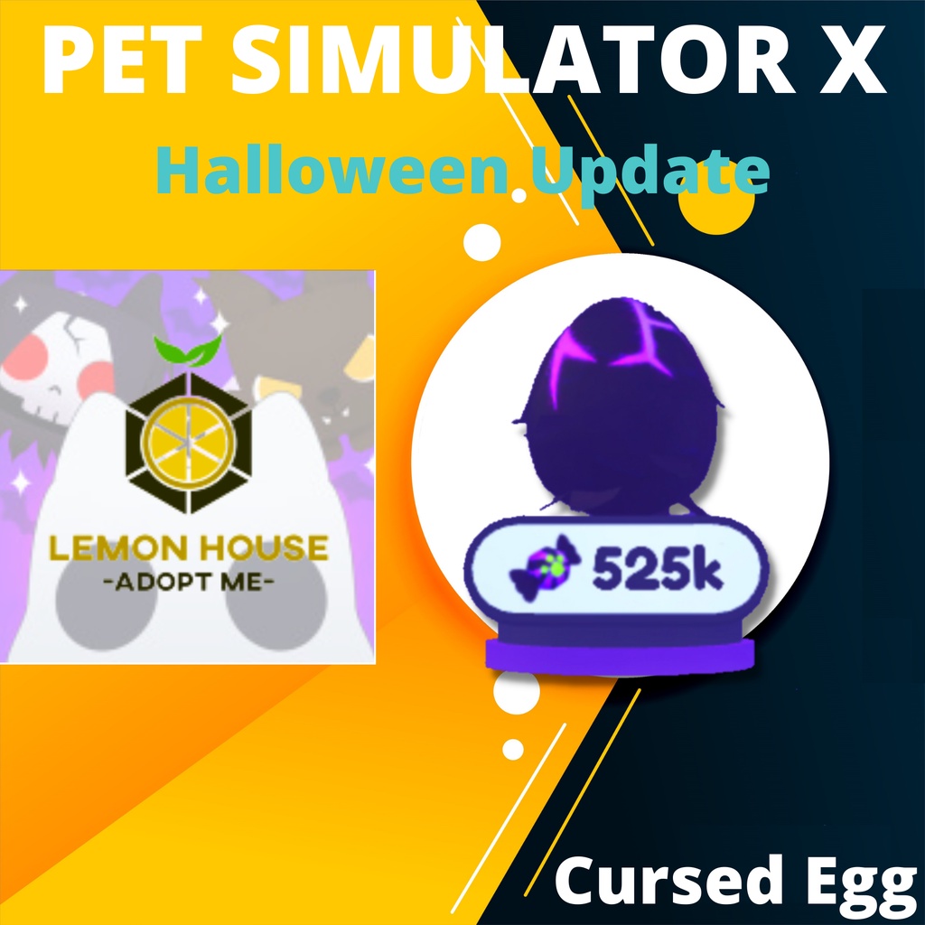 Jual Cursed Egg | Pet Simulator X | Vampire Bat-Werewolf-The Grim ...