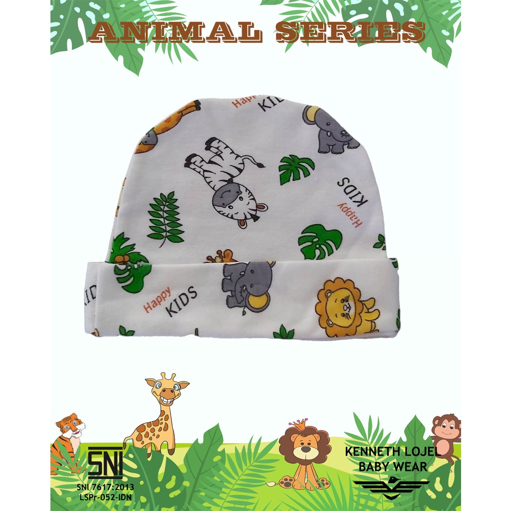 Jual Topi Bayi Motif Animal / Hewan Merk Kenneth Lojel SNI | Shopee ...