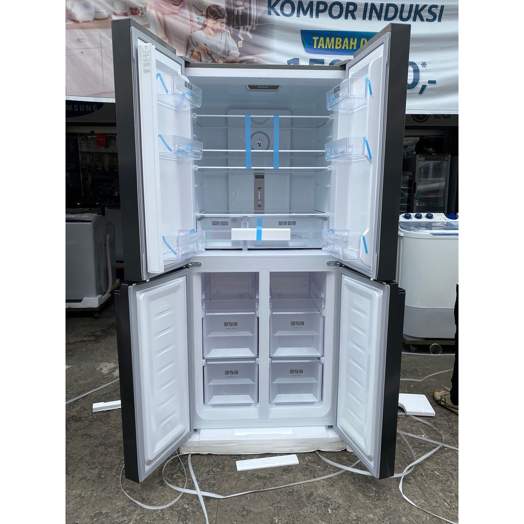 Jual KULKAS SHARP 4 PINTU SJ-IF50PM-DS PLASMA CLUSTER INVERTER | Shopee ...