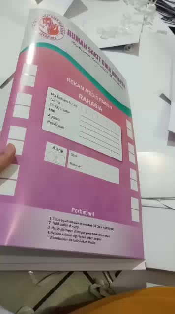 Jual CUSTOM MAP REKAM MEDIS / MAP HOLDER / MAP FOLDER / MAP PESANTREN ...