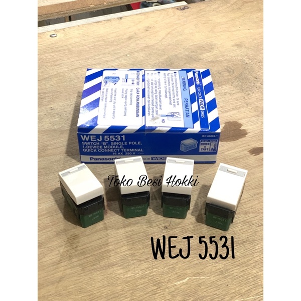 Jual Saklar Tunggal Panasonic / Saklar Panasonic WEJ5531 & WNJ 5001 ...