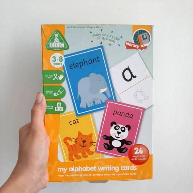 Jual ELC my alphabet writing cards home learning | Shopee Indonesia