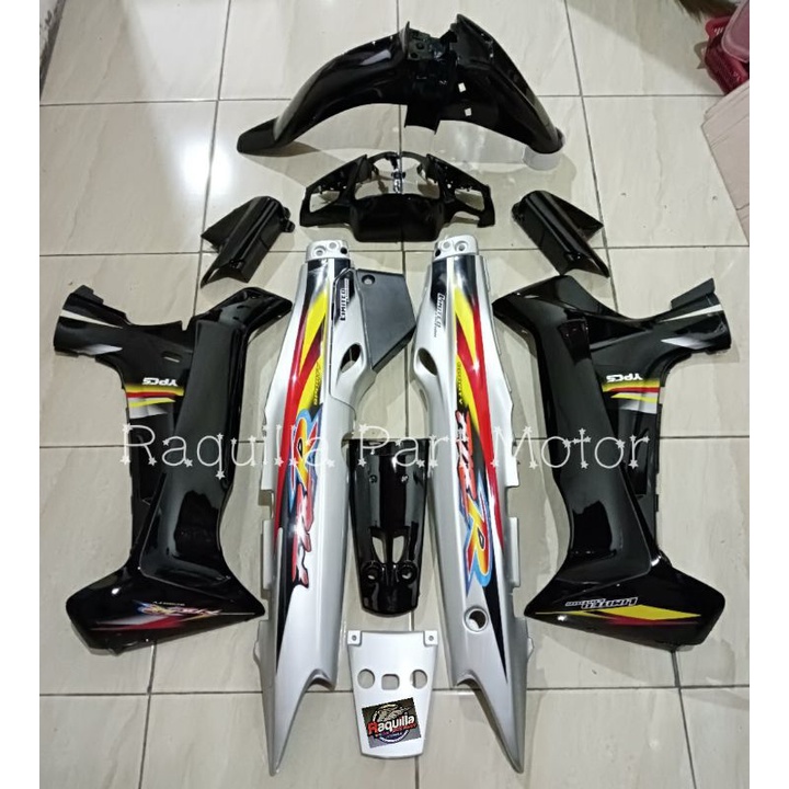 Jual Cover Body Fizr F1zr Hitam Silver Full Set Halus Cover Bodi Yamaha ...