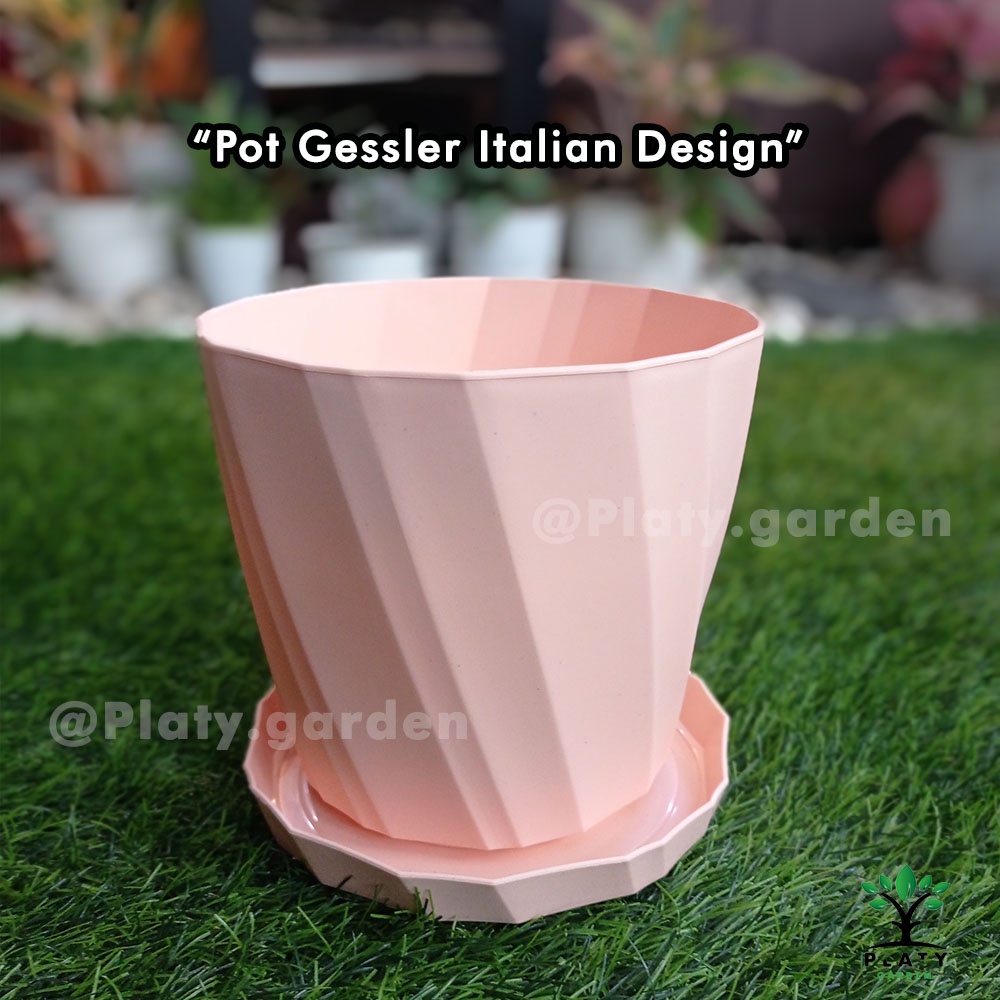 Jual Pot Gessler Twist Italian Design | Original Gessler | Pot Bunga ...