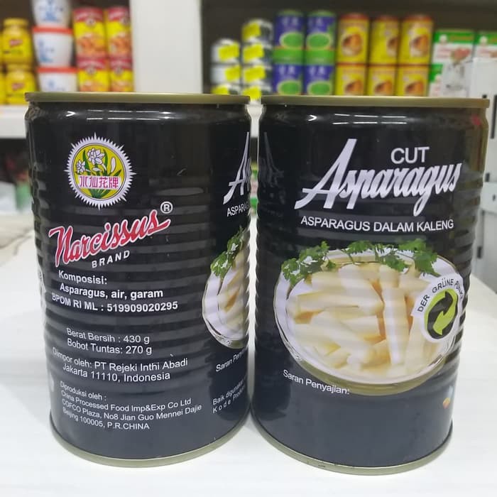 Jual NARCISSUS CUT ASPARAGUS/ASPARAGUS POTONG DALAM KALENG 430 gram ...