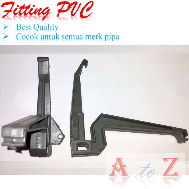 Jual Clam persegi 4" (4pcs)/klem segi empat 4 in/gantungan talang air ...