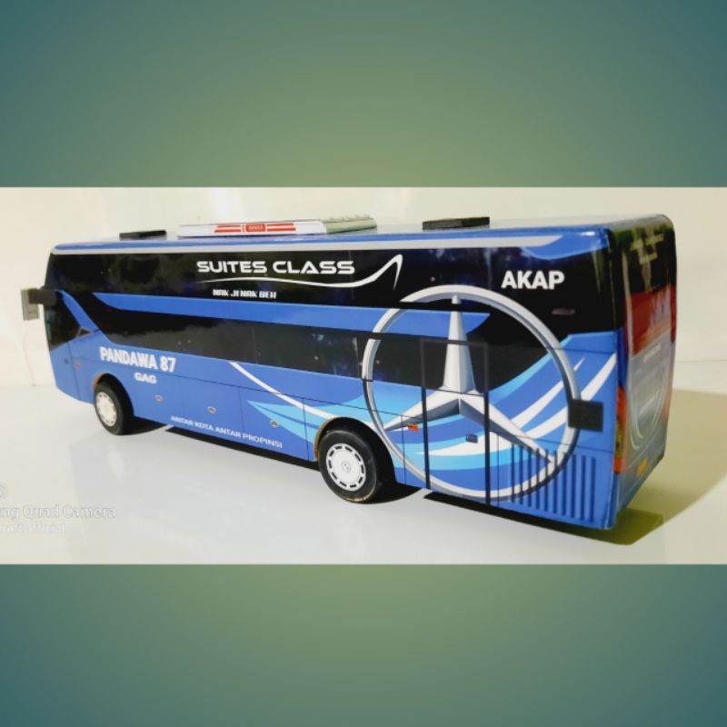 Jual Miniatur Bus Miniatur Bis Pandawa 87 Suite Class Mobil Mainan ...