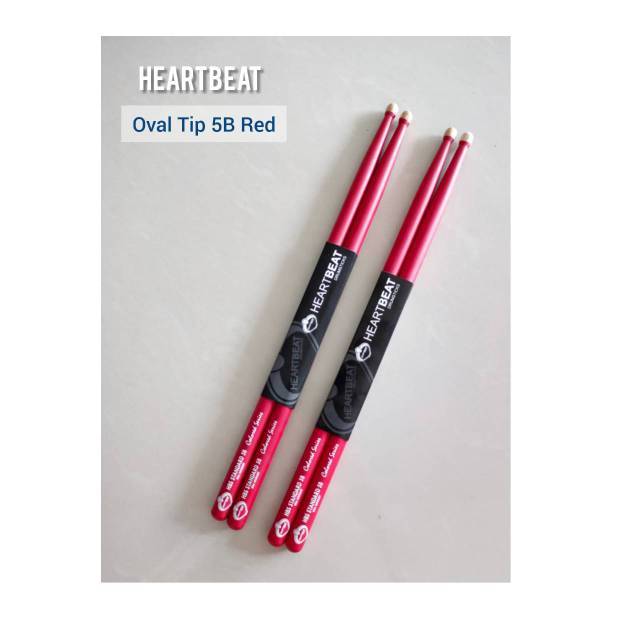 Jual stick drum heartbeat 5b red stik drum red stick5b hickory standard ...
