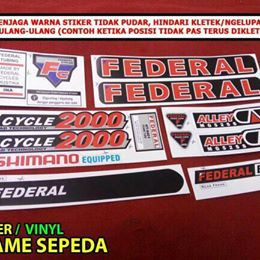 Jual STIKER SEPEDA FEDERAL | Shopee Indonesia
