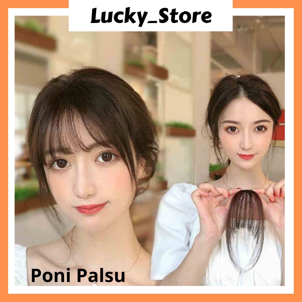 Jual Poni Palsu Depan Poni Rambut Palsu tipis / Hair Clip poni ala ...