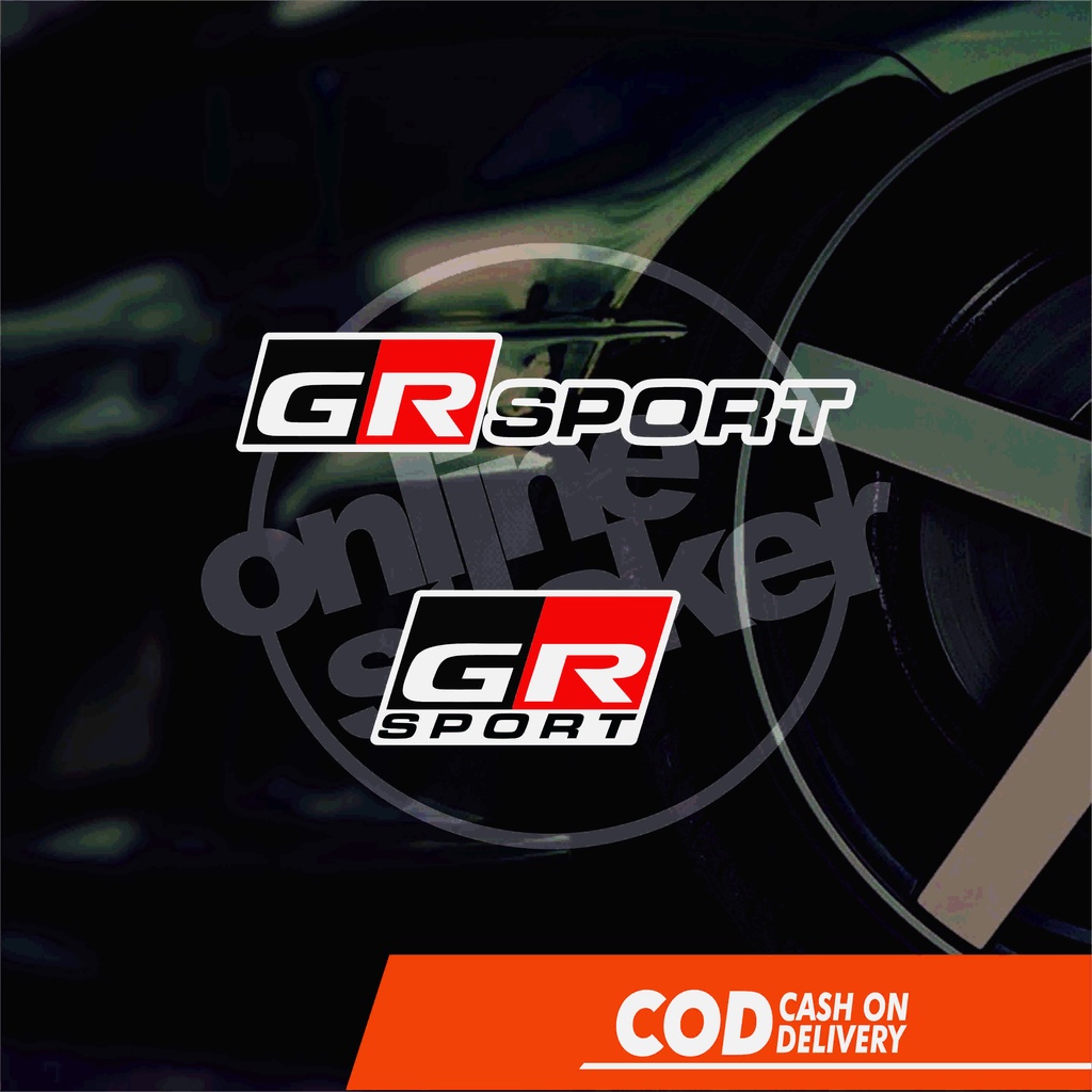 Jual Sticker GR Sport (2psc) | cutting sticker | Shopee Indonesia