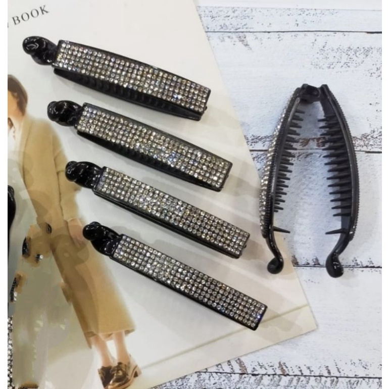 Jual jepit Pisang full mata baris 4 ukuran 10cm | Shopee Indonesia