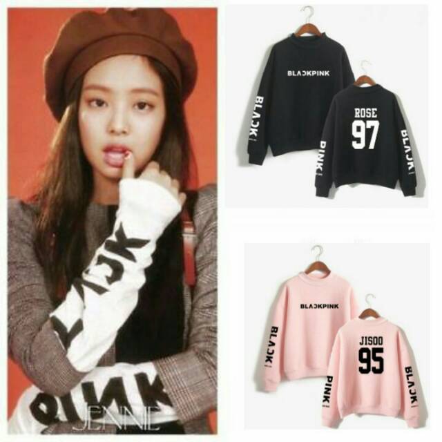 Jual JUMPER BLACKPINK SWEATER BLACKPINK CUSTOM SWEATER KPOP JISOO ROSE ...
