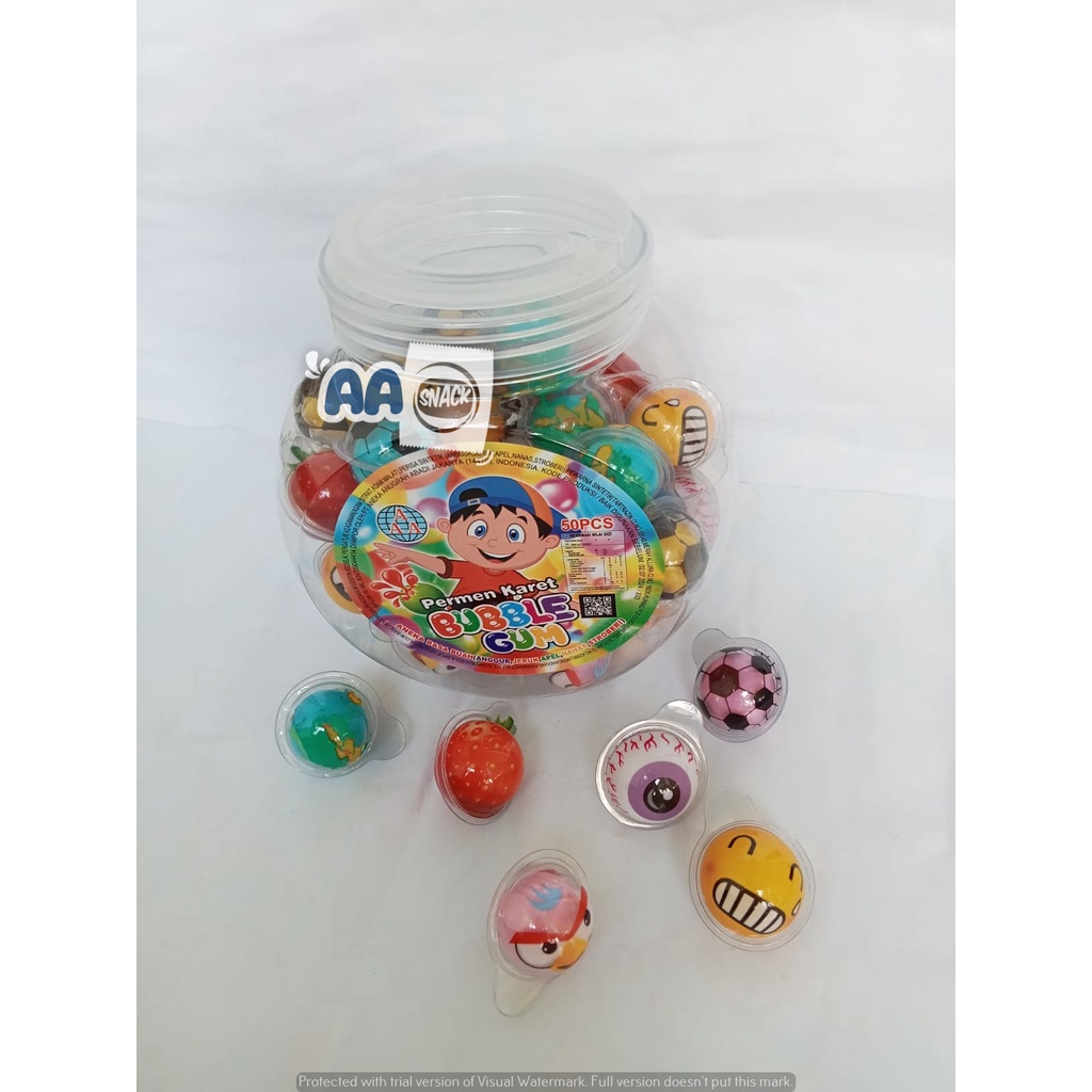 Jual PERMEN BUBBLE GUM AAA TOPLES ISI 50 | Shopee Indonesia