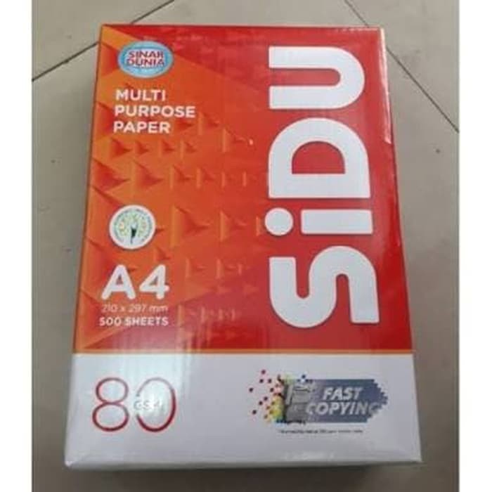Jual Kertas HVS A4 80gr SIDU 1 dus | Shopee Indonesia